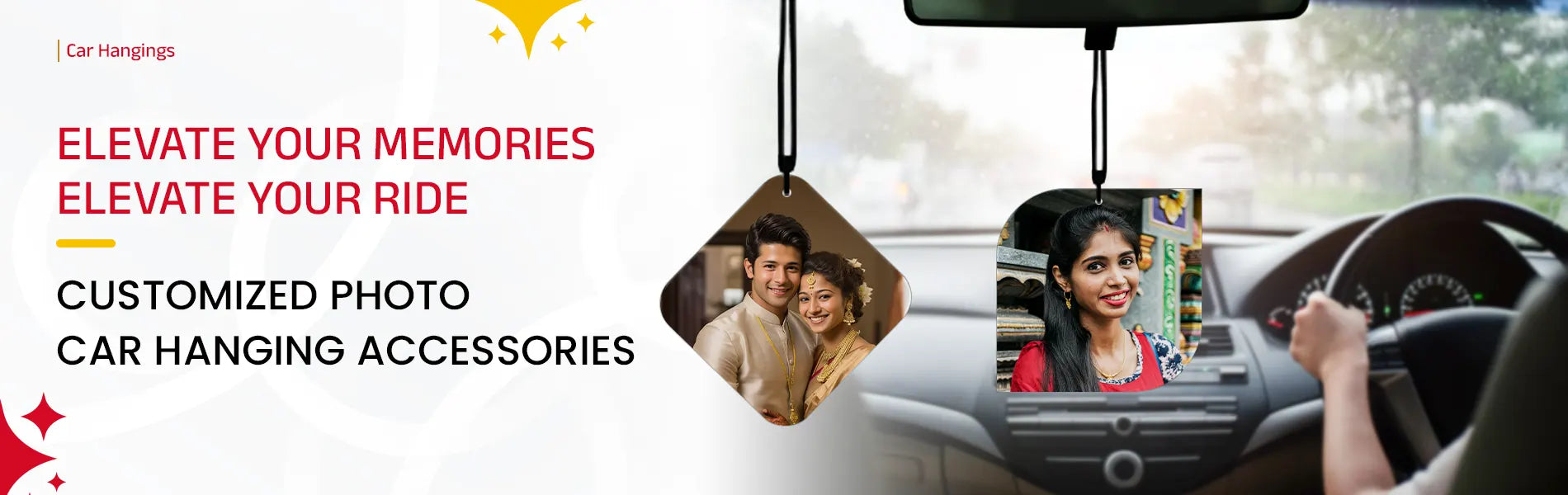 Custom Acrylic Car Photo Hanging - Personalized Car Decor | DoozyPics