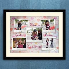 Best Friends Collage Frame | Personalized Five Photos Collage Frame ...
