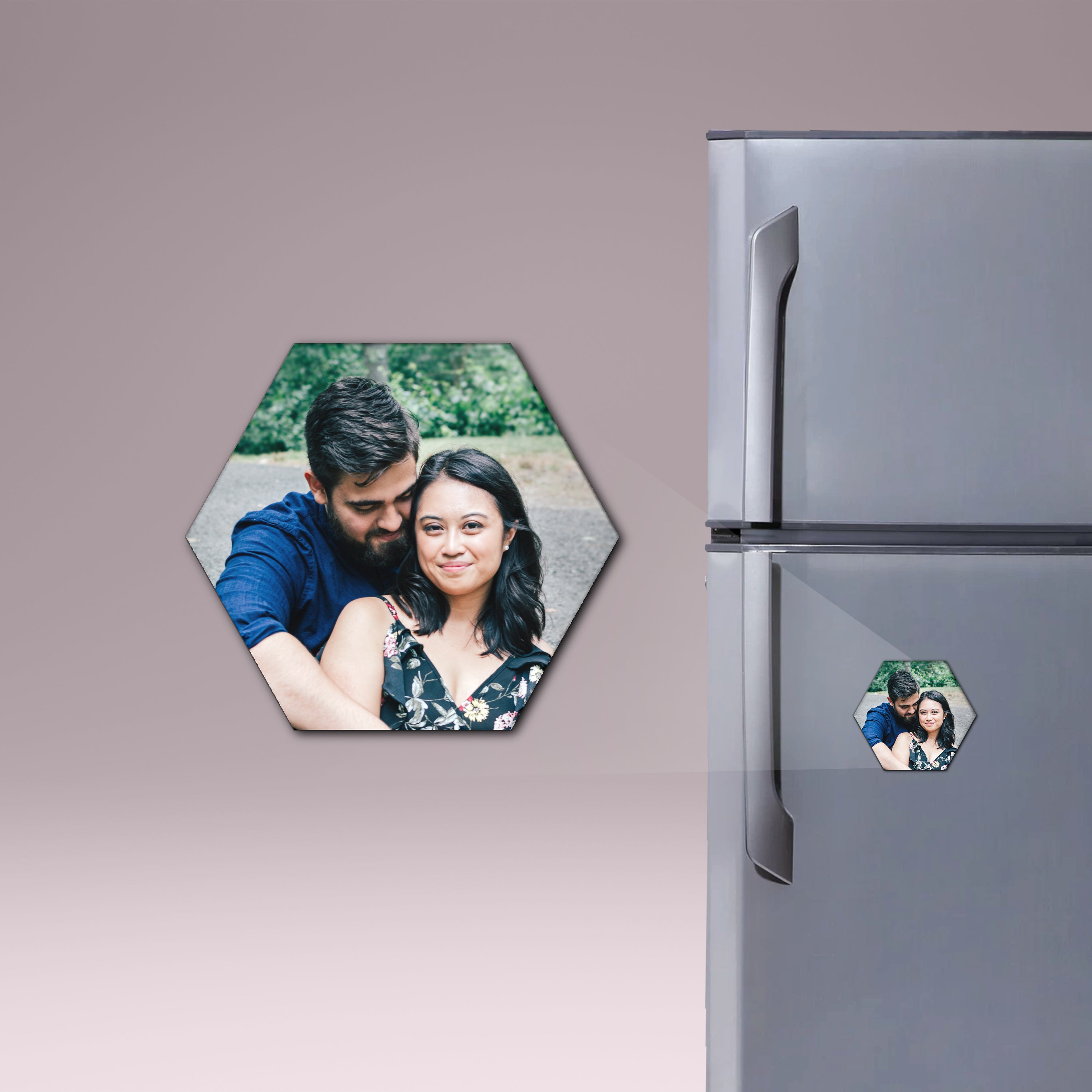 Acrylic Hexagonal Fridge Magnet – DoozyPics