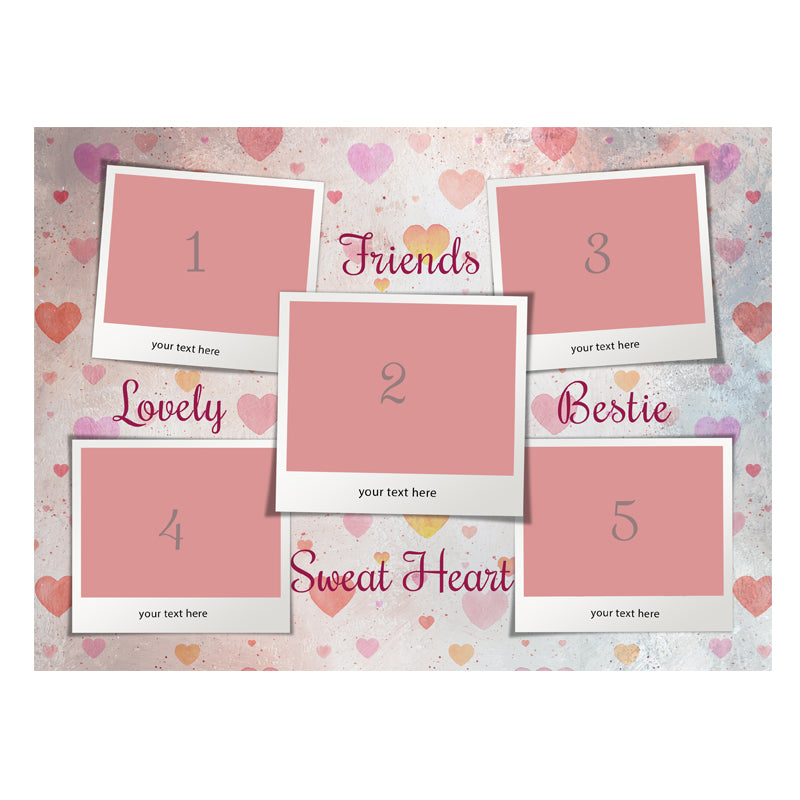 Best Friends Collage Frame | Personalized Five Photos Collage Frame ...